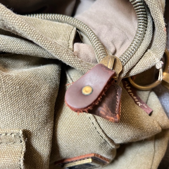 Fossil | Bags | Ahmik Green Canvas Messenger Bag | Poshmark